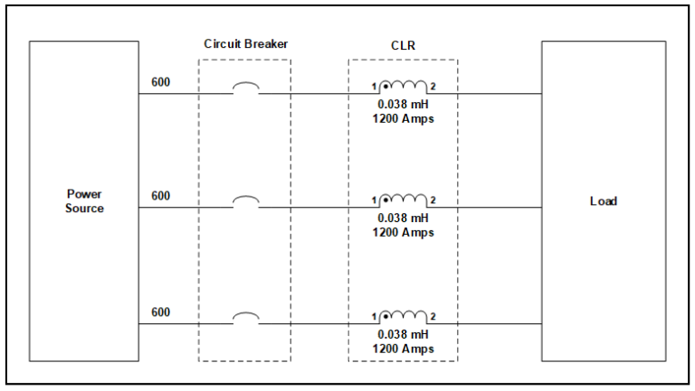 CLR, 0.038 MH, 1200 AMPS, 600 VAC, P/N TR-10A - L/C Magnetics