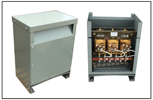 NEMA 3R DRY TYPE ISOLATION TRANSFORMER 15 KVA, PRIMARY 400 VAC DELTA ...