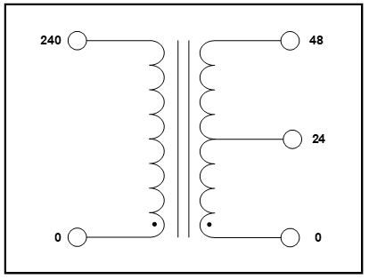 Secondary Center Tap Output 10 KVA, 9U